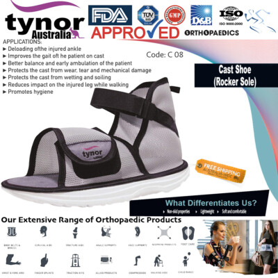 Tynor™ Rocker Cast Cam Walker Shoe Balancer Sole Cover Leg Foot Surgery ...
