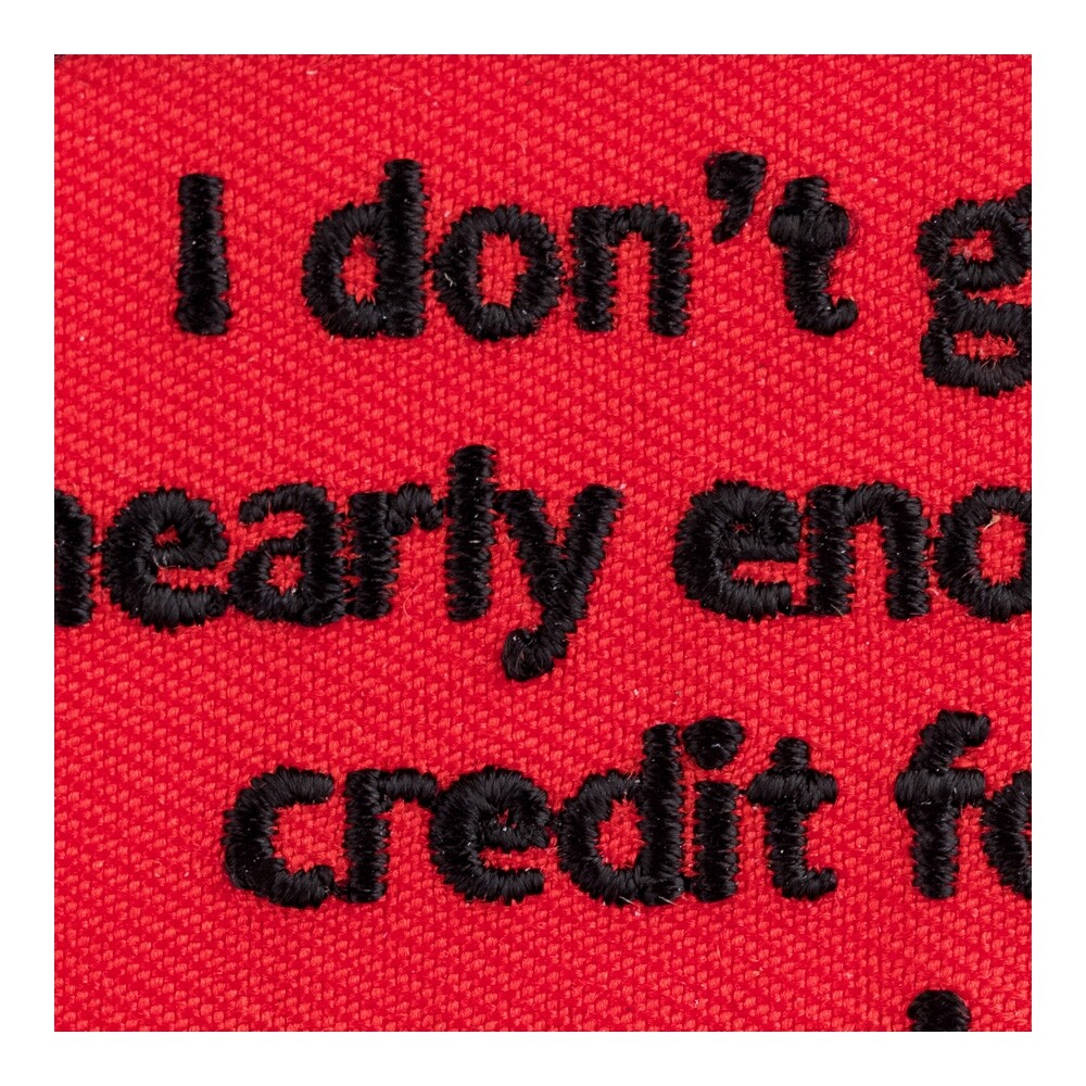 I Don't Get Enough Credit Psychopath Patch, Funny Patches | eBay