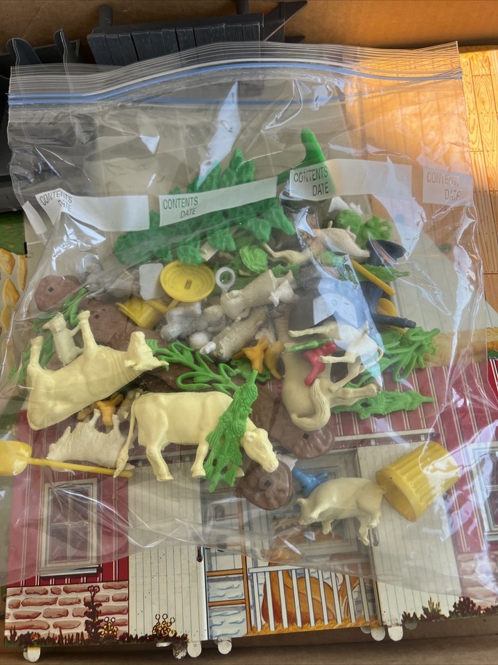 classic Vintage Marx Modern Farm Set c1960 vintage original box partial ...