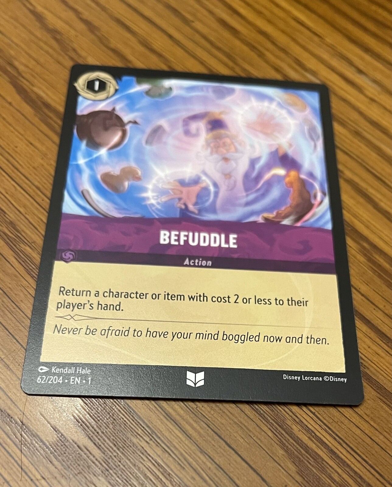 Disney Lorcana Befuddle #62/204 Non Foil 1st Edition Error First Chapter | eBay
