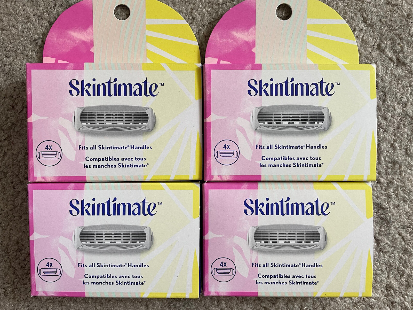 4 Packs of 4 SKINTIMATE Cartridges Ultra-Thin Blades Pivot Head ...