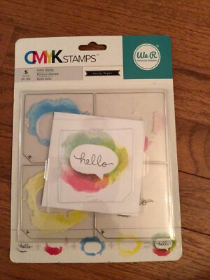American Crafts We R Memory Keepers CMYK Stamps Hello 663085 NEW | eBay