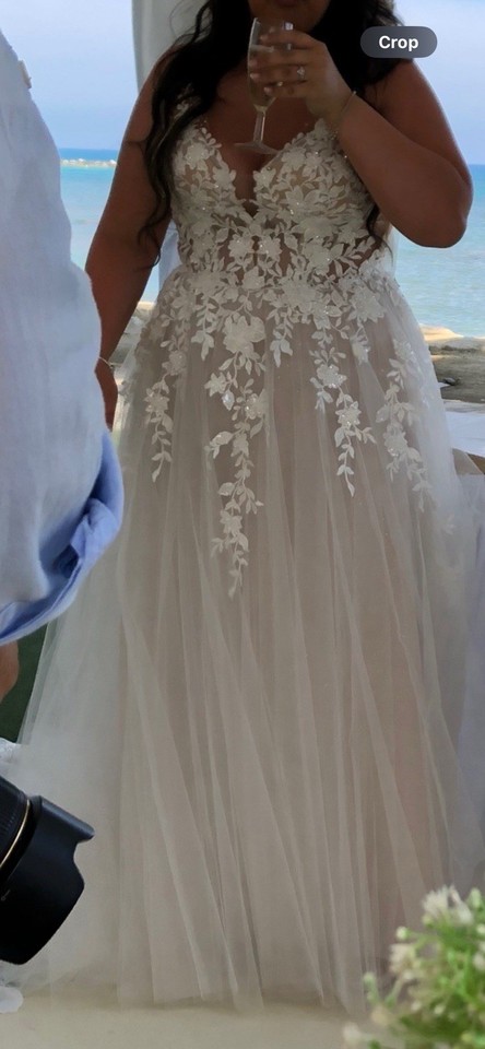 Olani Blue by Enzoani Wedding Dress - Size 12 Worn Once - Ivory Nude ...