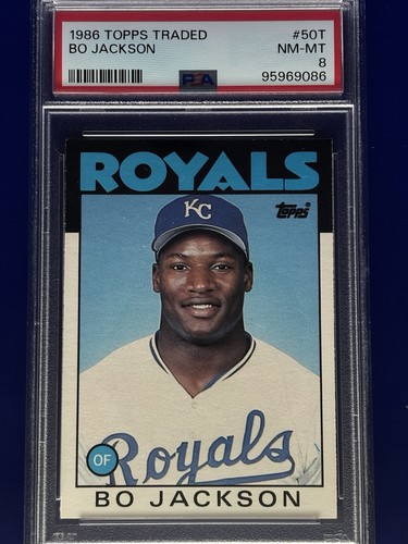 1986 TOPPS TRADED - #50T BO JACKSON (RC) ROOKIE PSA 8 | eBay
