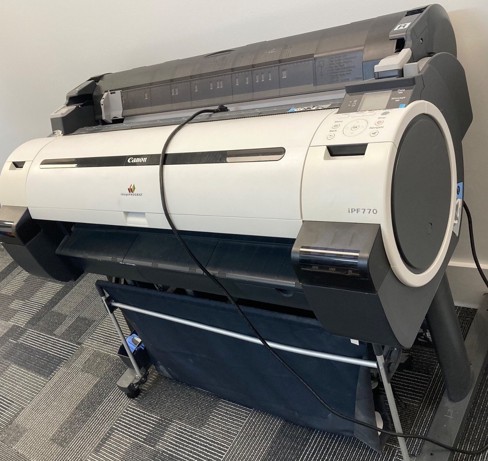 Canon imagePROGRAF iPF770 -36" large-format printer, color, ink-jet, 1 ...