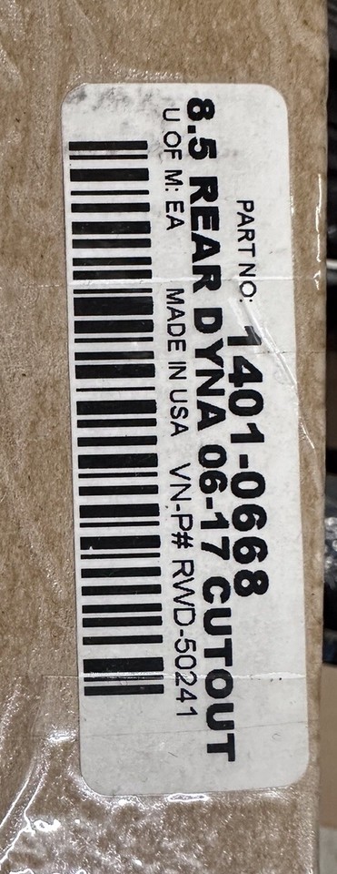 Russ Wernimont Rear Fender 8.5” OEM Dyna Rear Fender RWD-50257 | eBay