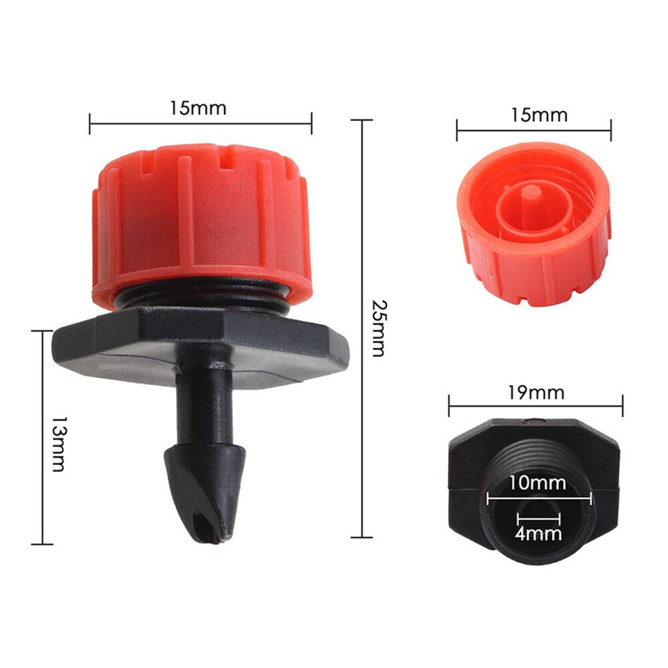 200Pcs 8 Hole Irrigation Dripper 360 Degree Irrigation Sprinkler Drip ...