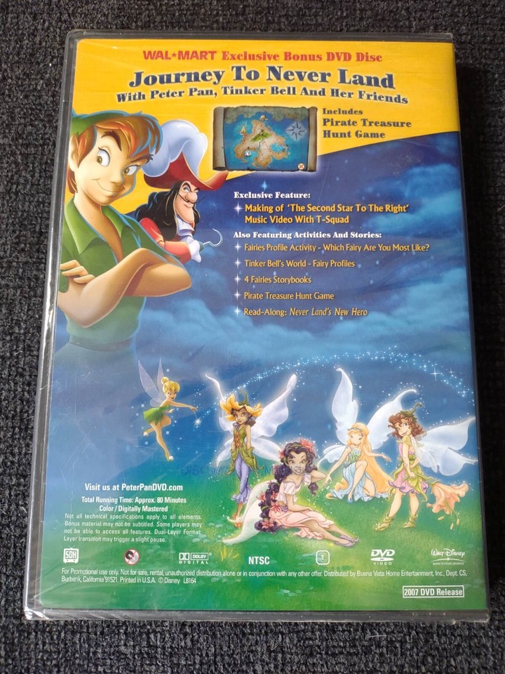 Journey To Never Land Walmart Exclusive Bonus Dvd 4 Storybooks, Game ...