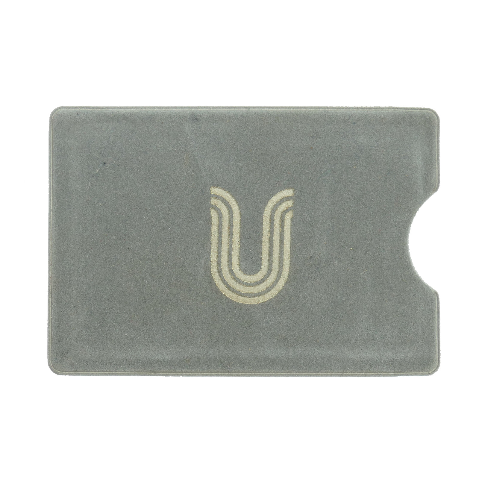 UNIVERSAL GENEVE GREY SUEDE CARD HOLDER - Gem