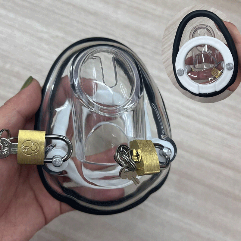 Male Fully Restraint Bowl Chastity Cage Belt Sissy Bondage Virginity ...