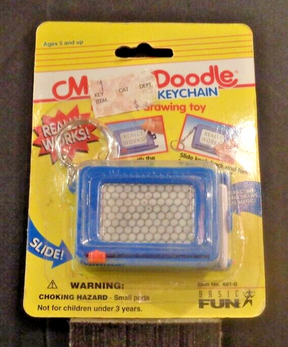 Basic Fun Magna Doodle Toy Keychain Key Fob New on Original Card 1998 ...