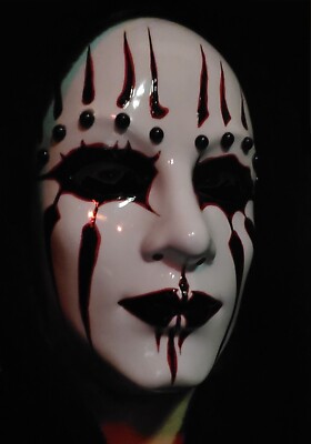 Slipknot Mask Vol.3 Joey Jordison "Debute Red & Black" Replica (Vinyl ...