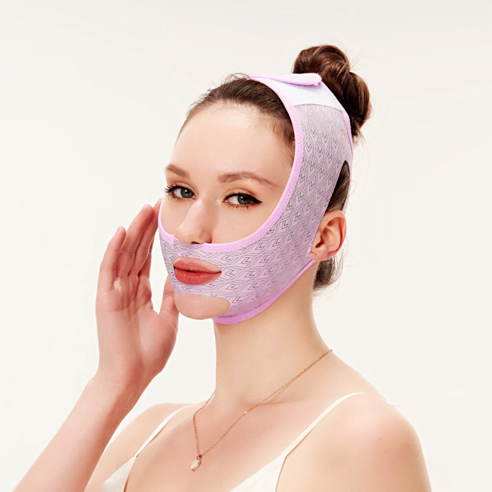 2pcs Face Lifting Band V Line Elastic Professional Breathable Slimming ...