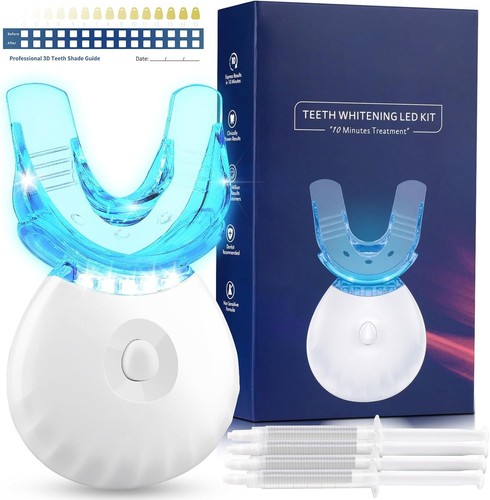Teeth Whitening Kit with LED Light,Non-Sensitive Fast Teeth Whitener ...