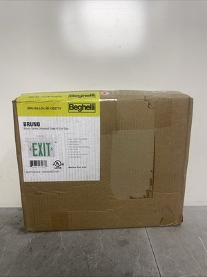 Beghelli Exit Sign, LED. Green BRU-SA-LG-U-M | eBay