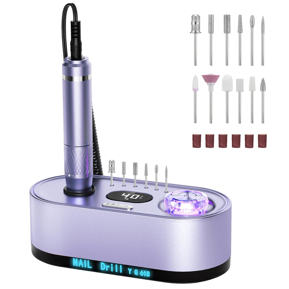 Electric Nail Drill Professional: 40000RPM Electric Nail File Kit E ...