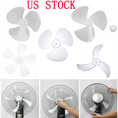 Plastic Fan Blade+Nut 3/5 Leaves for Pedestal Standing/Table Fan Fanner ...
