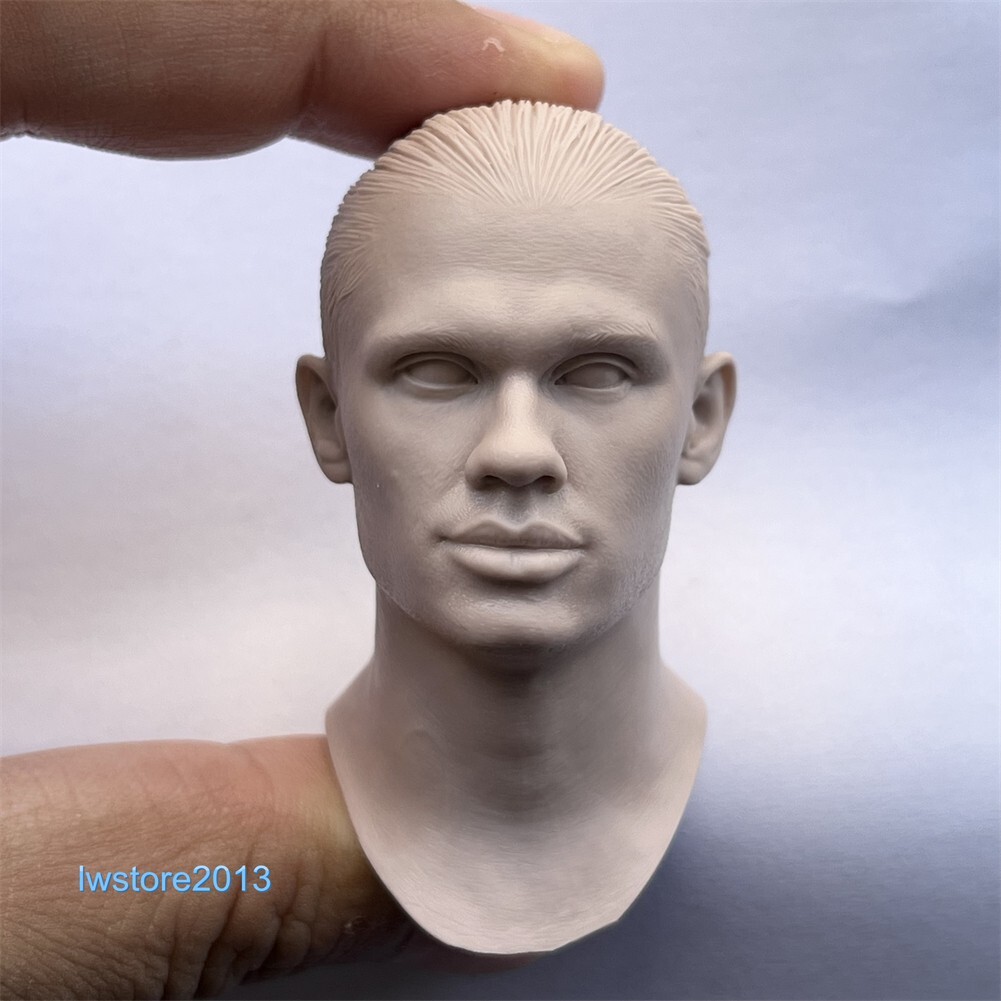 1:6 Erling Haaland Soldier Head Sculpt Carved For 12" Male Action ...