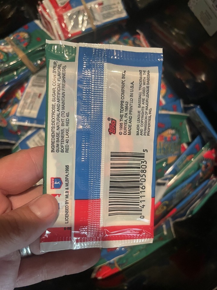 1995 Topps Bazooka Major League Baseball Card Pack Sealed with gum in ...