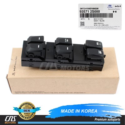 GENUINE Main Power Window Switch AUTO DOWN for 10-15 Hyundai Tucson ...