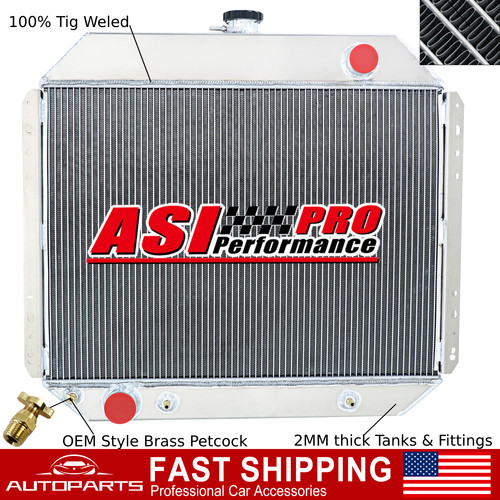 4 Row Radiator For 1966-79 Ford F-Series F100 F150 F250 F350 Truck 78 ...