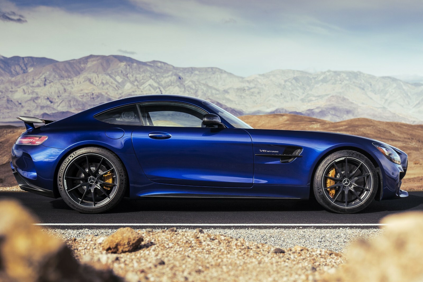 Mercedes AMG GTR in Blue, Desert Dream, Midnight blue Poster 24x36 inch ...
