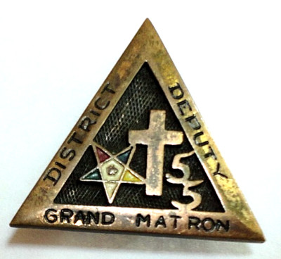 1955 ORDER OF THE EASTERN STAR PIN*Districft Deputy Grand Matron | eBay