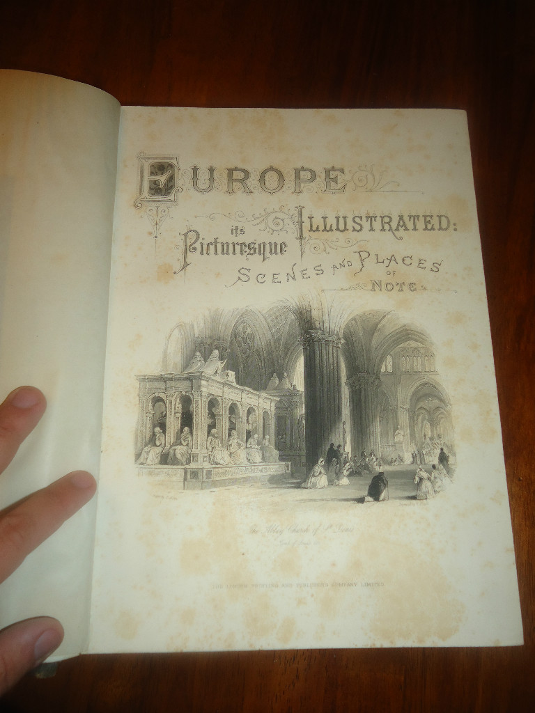 Europe Illustrated. Its Picturesque Scenes & Places of Note Vol 1. John ...