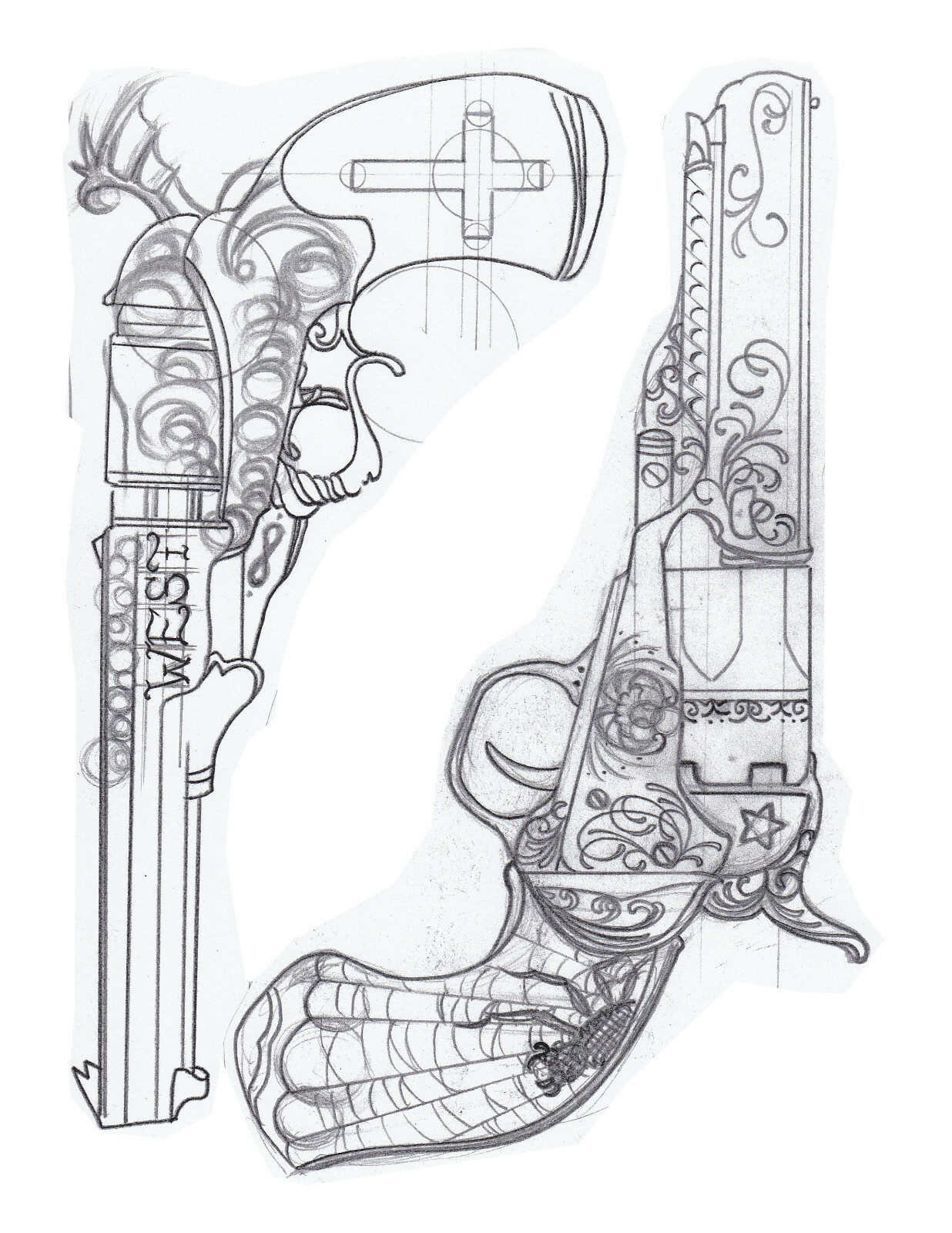 88 TATTOO GUNS Old School TATTOO BOOK Parrish classic weapon firearm ...