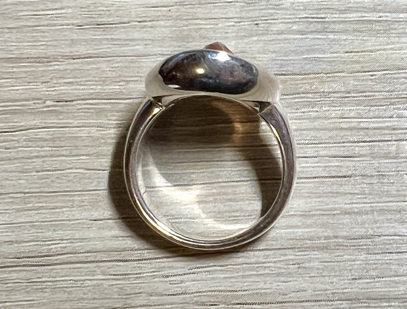 Designer Signed RLM Studio Sterling Silver Orange Carnelian Puddle Ring ...