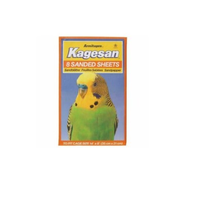 Budgie Sand Sheets 14" x 8" Kagesan 5 Pack 35cm x 21cm Finch Canary New ...