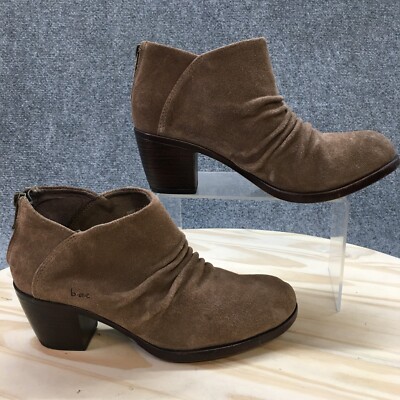 BOC Born Concept Boots Womens 7 M Ankle Booties Heels Z59917 Brown ...
