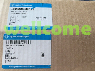 New Agilent G1960-80039 Oil Mist Filter Fast Shipping FedEx or DHL | eBay