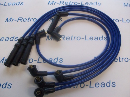BLUE 8MM PERFORMANCE IGNITION LEADS FIGARO COUPE 1.0 TURBO 91 > 92 ...