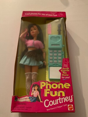 PHONE FUN COURTNEY 1995 (Skipper Friend) Barbie Doll Set 14314 New In ...