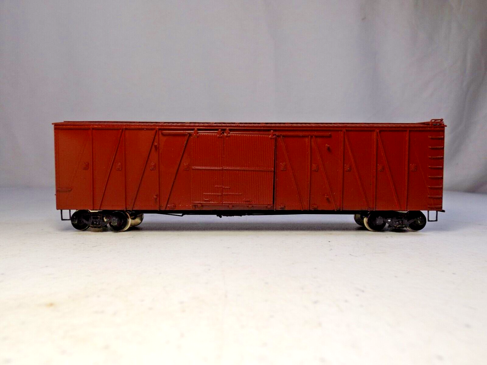 HO Overland Models brass auto boxcar in original box (Lot BB224) | eBay