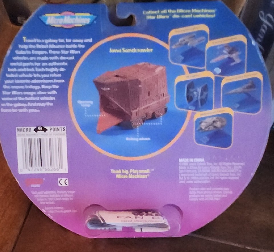 Star Wars Micro Machines Die-Cast Metal Jawa Sandcrawler by Galoob 1996 ...