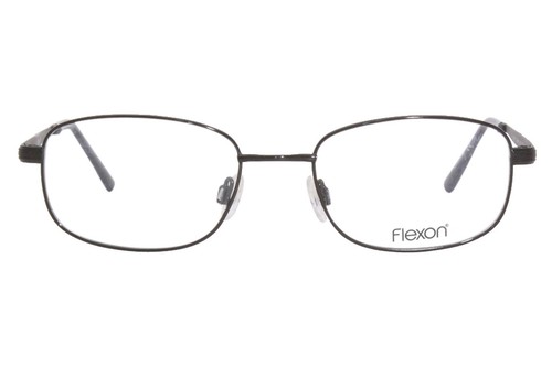 Flexon Clark 600 001 Eyeglasses Men's Black Chrome Full Rim Optical ...