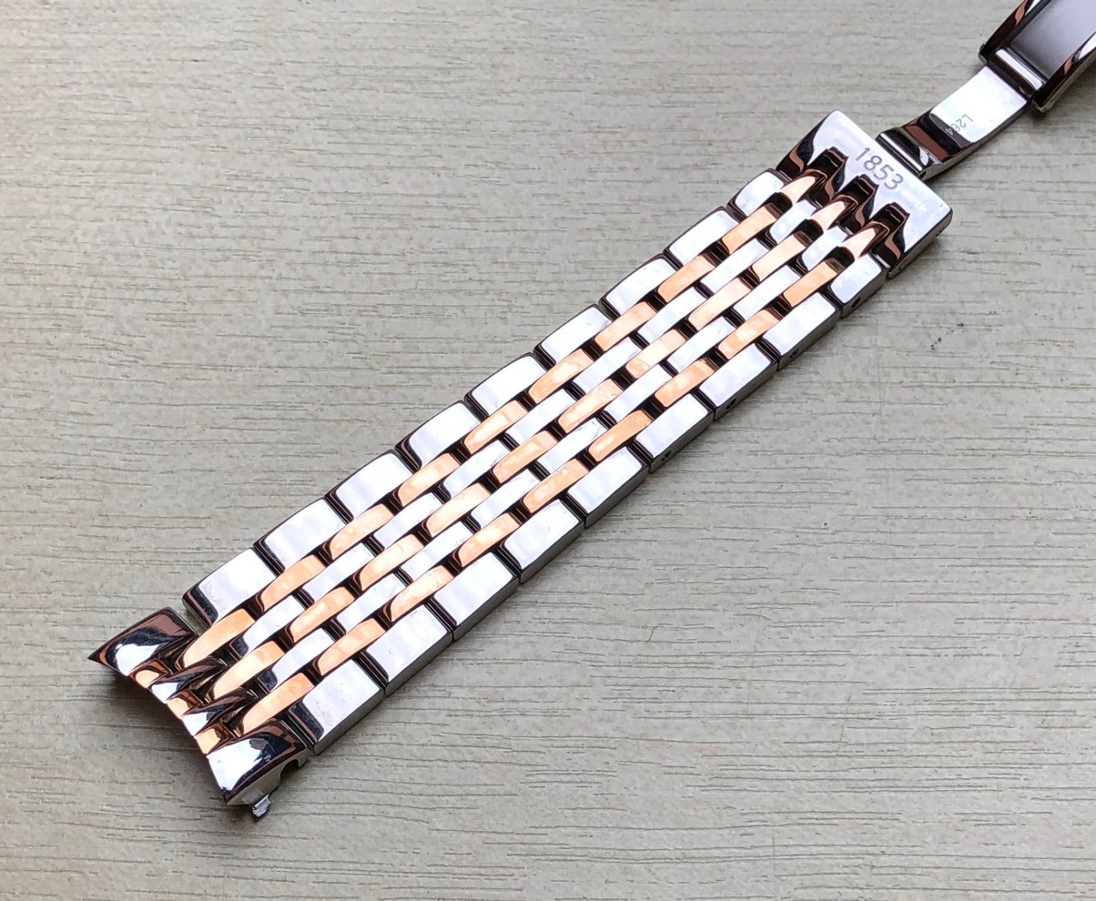 19mm TWO-TONE Strap Fits Tissot Le Locle T41 T006407B T006408A T006428A ...