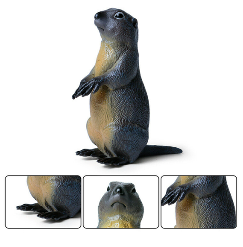 10.5cm Mini Standing Marmot PVC Toy Squirrel Wild Animal Figure Doll ...