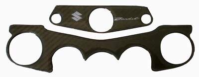 Carbon Effect 3D Resin Domed Top Yoke Trim For Suzuki Bandit GSF1200 K1 ...