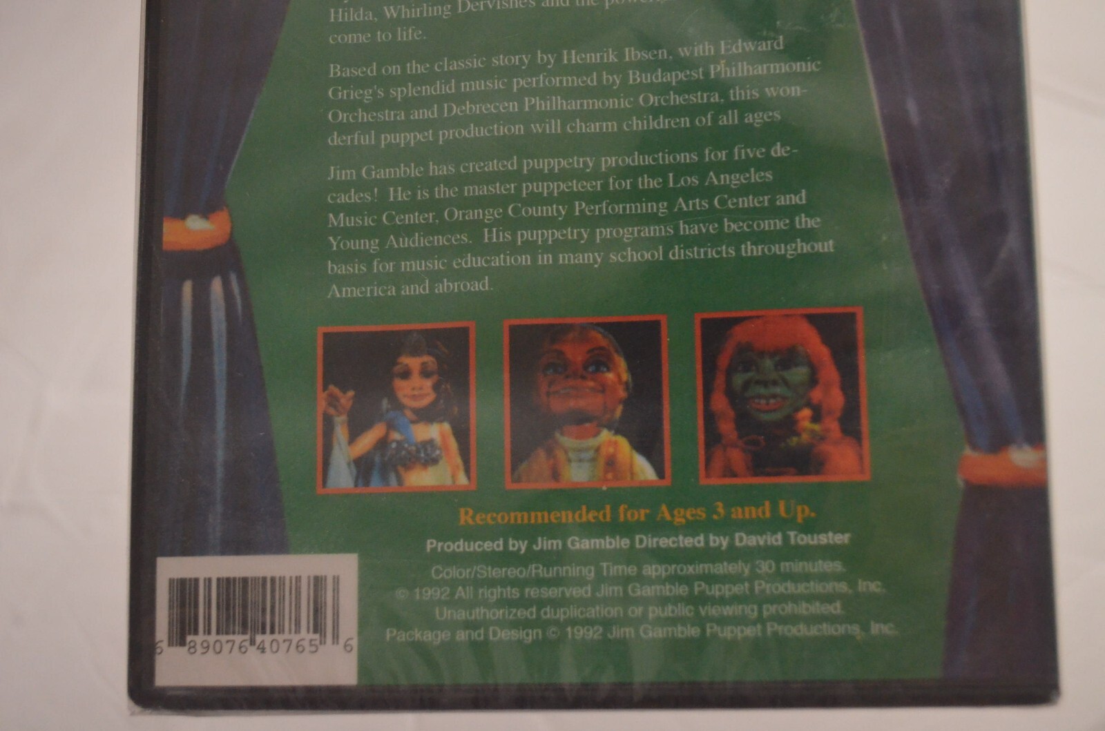 The Adventures of Peer Gynt DVD Jim Gamble Puppet Productions. | eBay