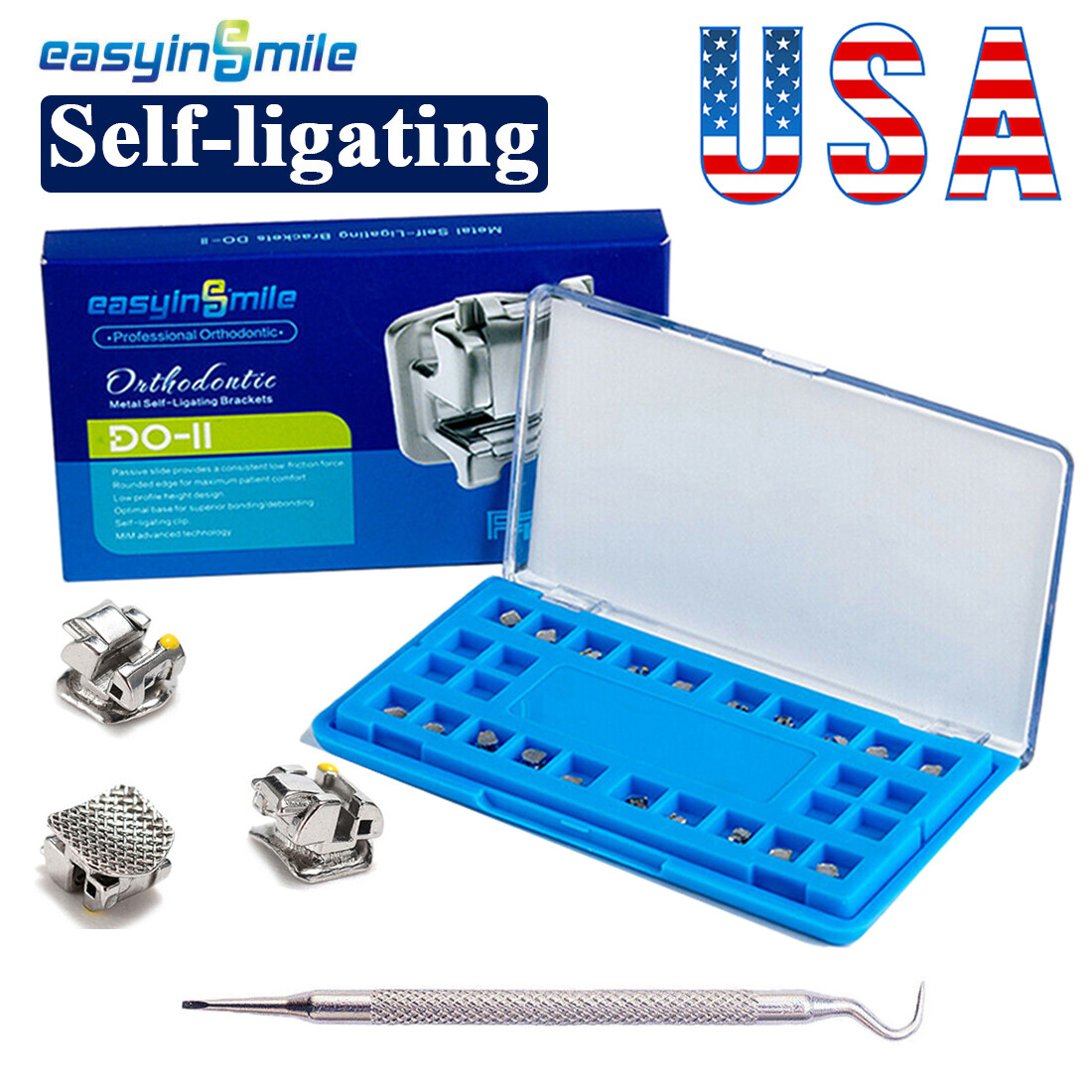 Piercing Labret Bioflex 12 Sets De Brackets Orthodontiques Auto ...