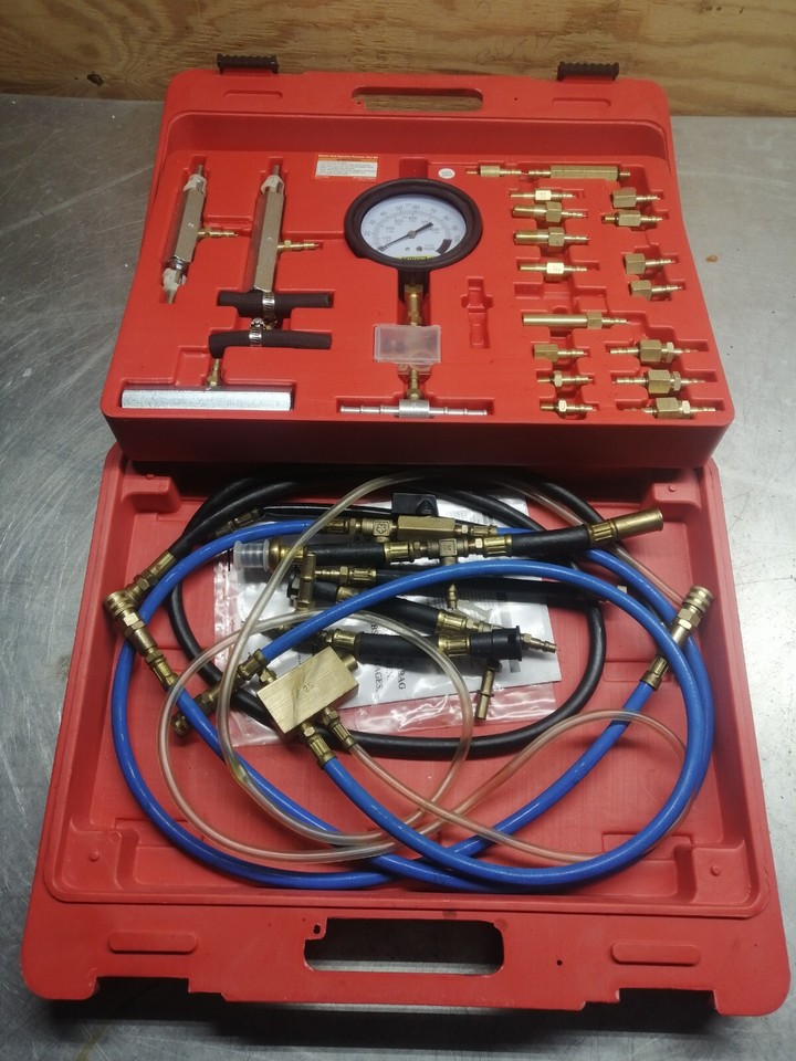 Pittsburgh Automotive Master Fuel Injection Pressure Test Kit - With ...