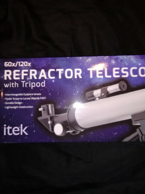 iTek Refractor Telescope With Tripod 60x/120x for sale online | eBay