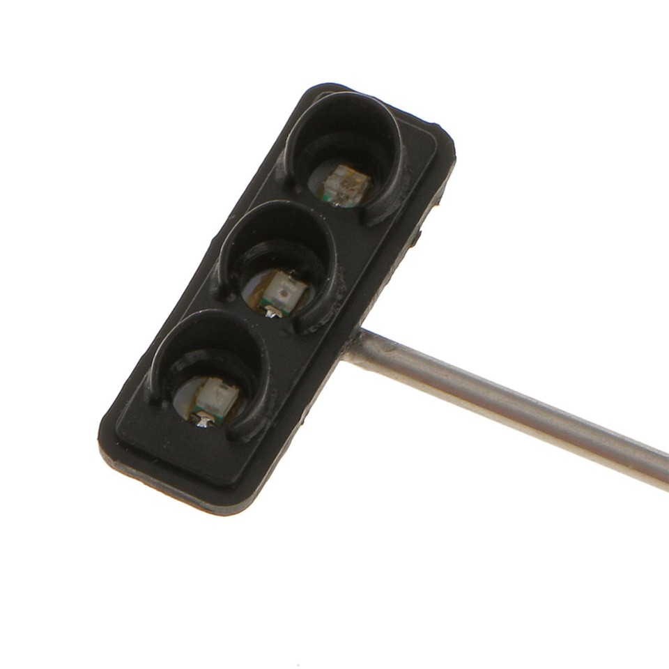 3 traffic lights HO OO scale model level crossing LED road | eBay