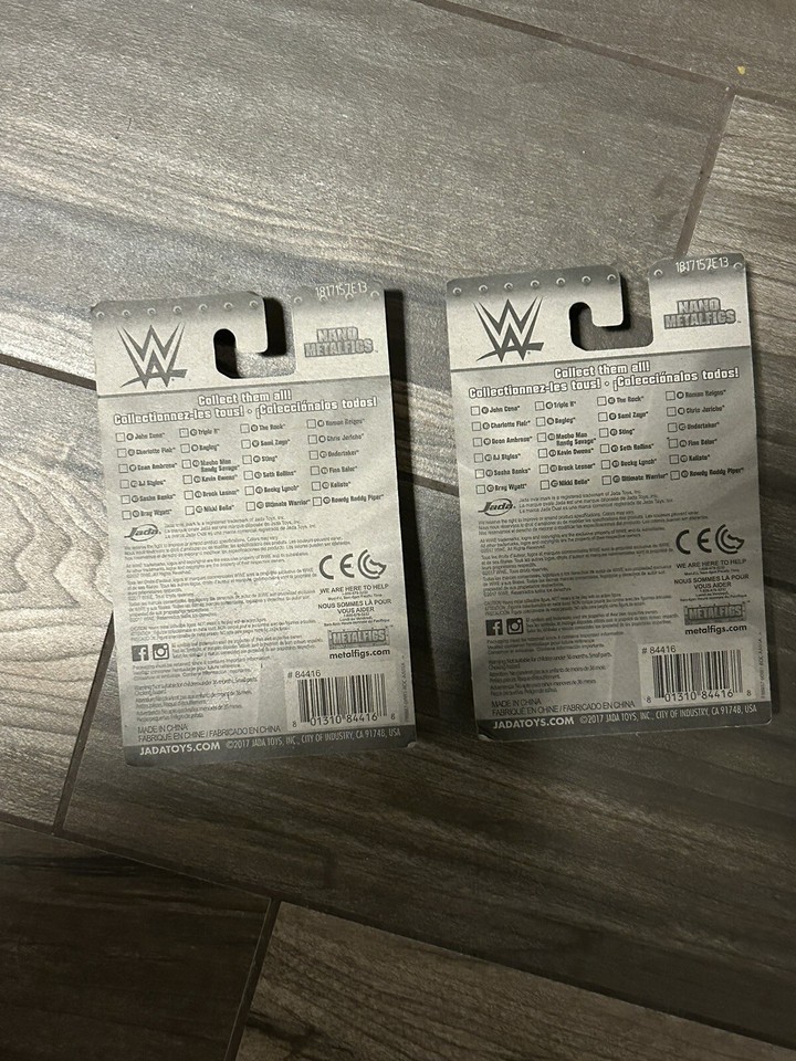 Nano Metalfigs WWE Wrestling Mini Figures Triple H W2 & Undertaker W12 ...