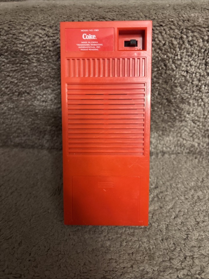 1980s Coke Vending Machine AM FM Radio, Coca Cola Collectible - Tested ...