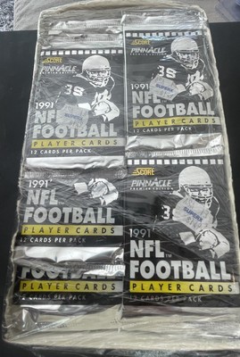 1991 Score Pinnacle NFL Football Premier Edition Factory Sealed Box, 36 ...
