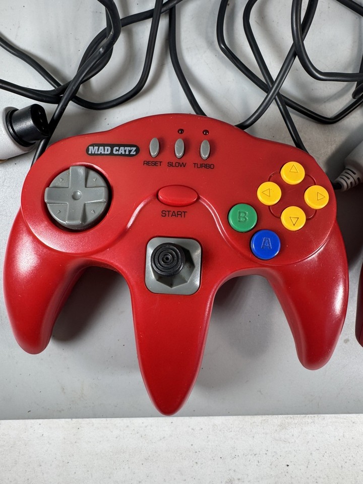 Mad Catz Turbo Controller for Nintendo 64 N64 Red Wired Gamepad | eBay